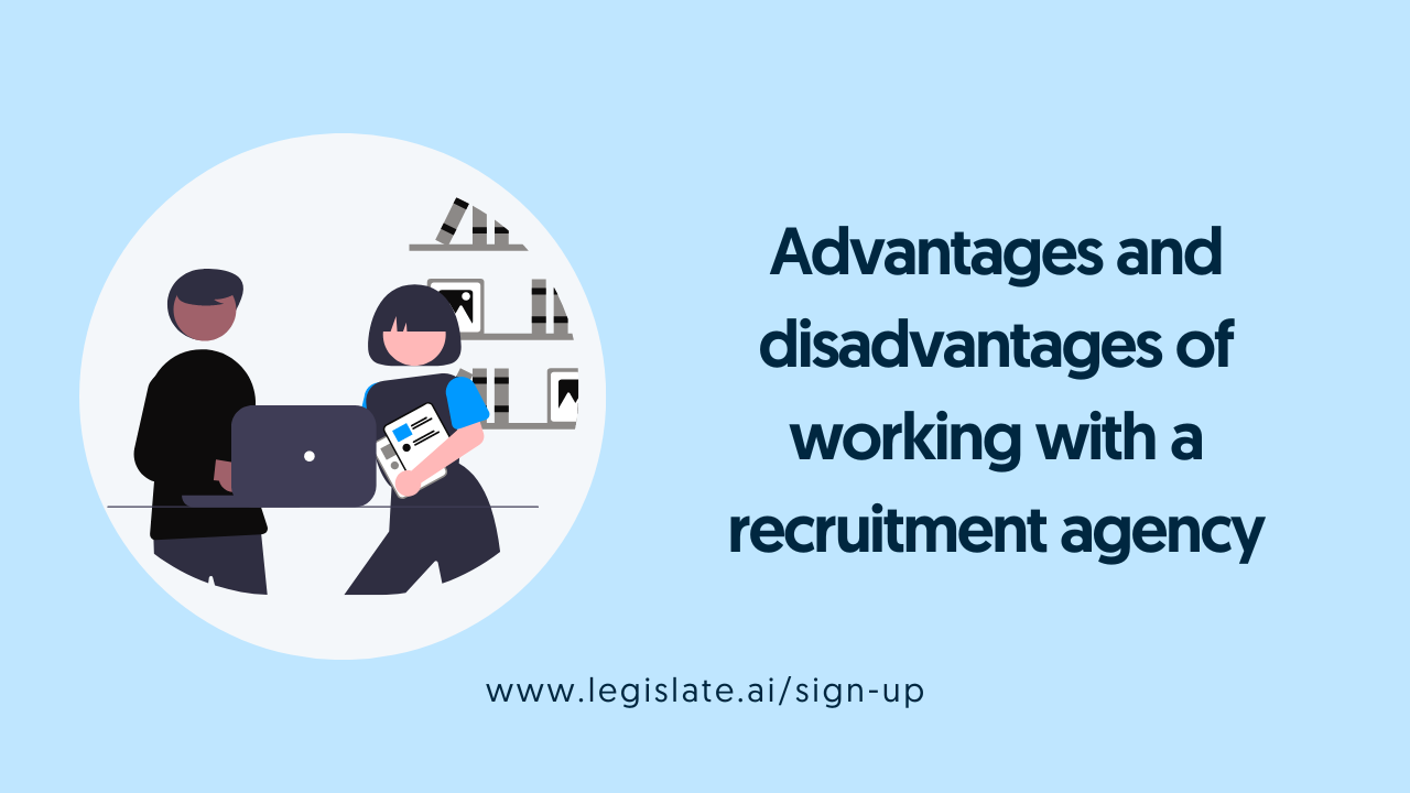 Advantages and disadvantages of working with recruiters